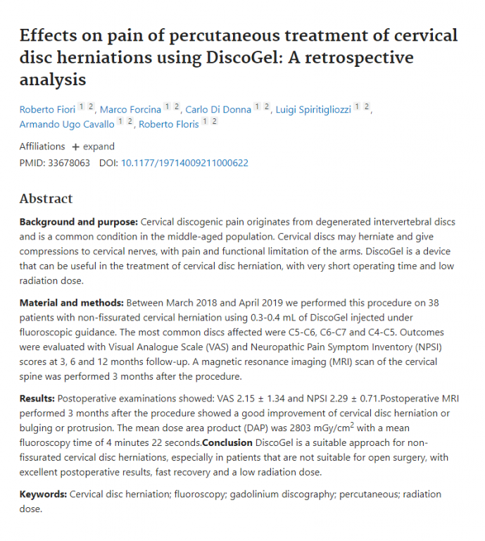 DiscoGel® - Nuevo artículo publicado: - CD PHARMA