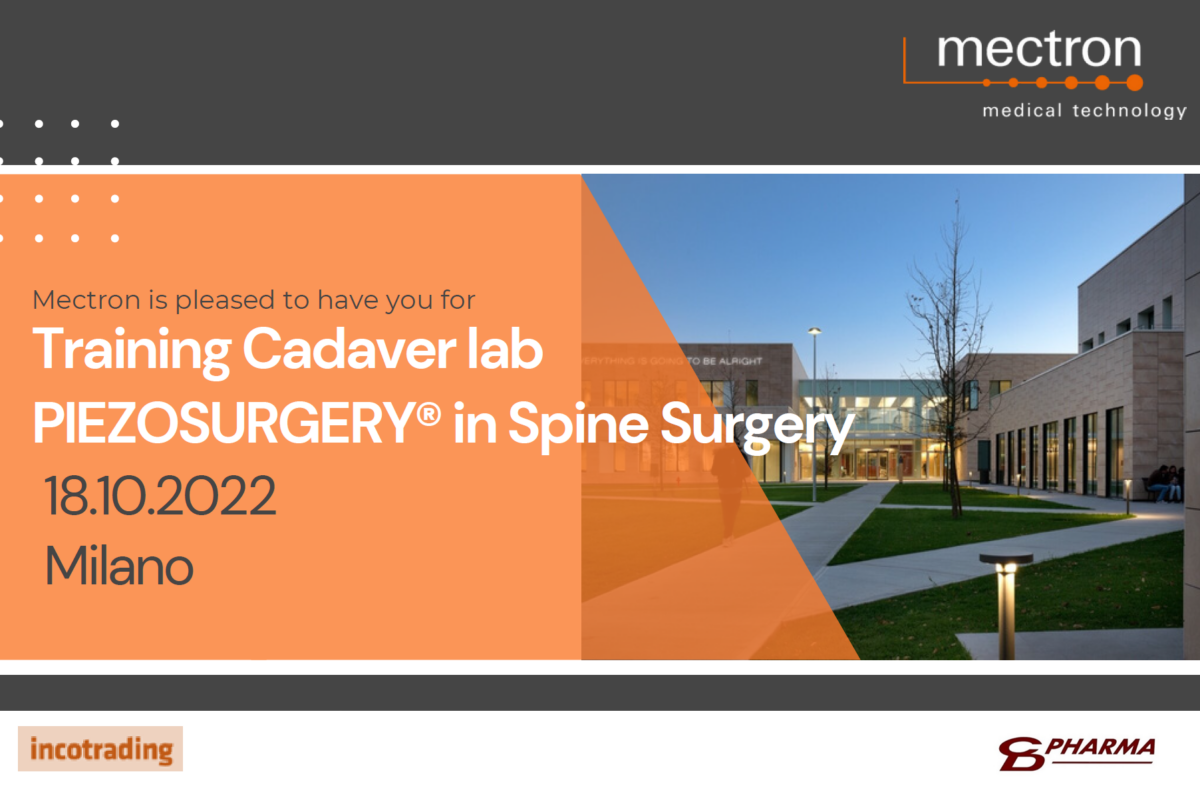 Training Cadaver lab PIEZOSURGERY® in Spine Surgery - CD-PHARMA